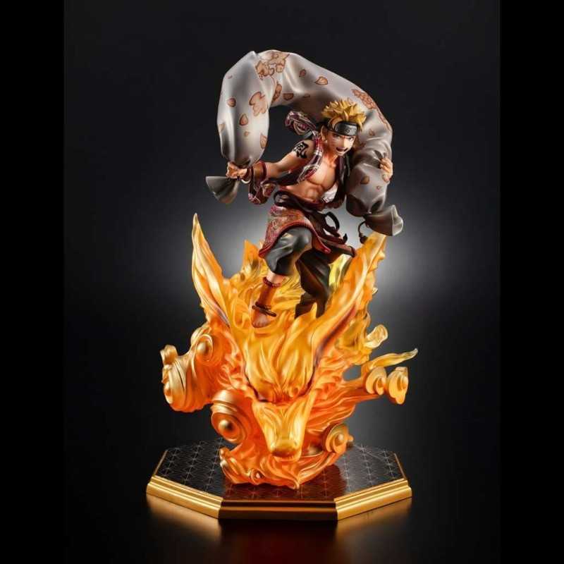 NARUTO SHIPPUDEN - Uzumaki Naruto Wind God Fuujin Kyuubi Precious G.E.M. PVC Statue 28 cm