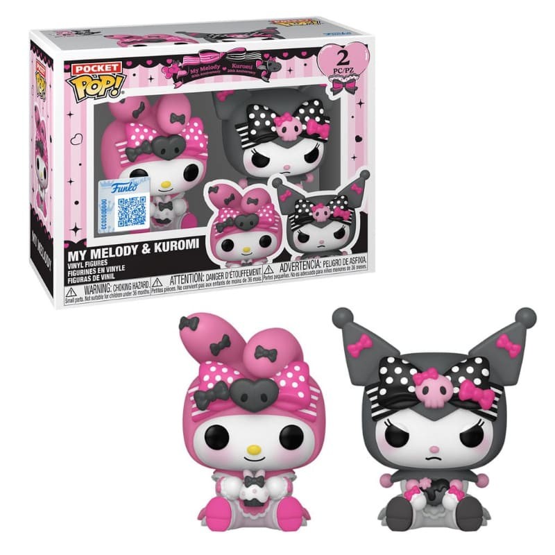SANRIO HELLO KITTY & FRIENDS - 2-Pack My Melody & Kuromi Funko Pocket ...